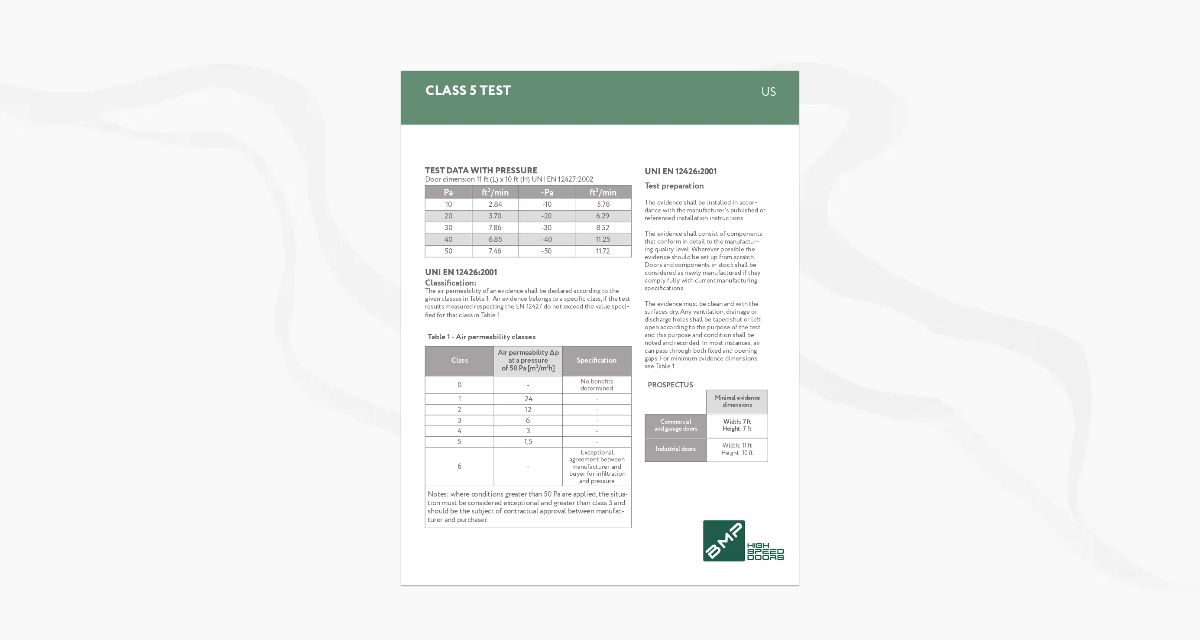 DS - Air Permeability CLASS 5